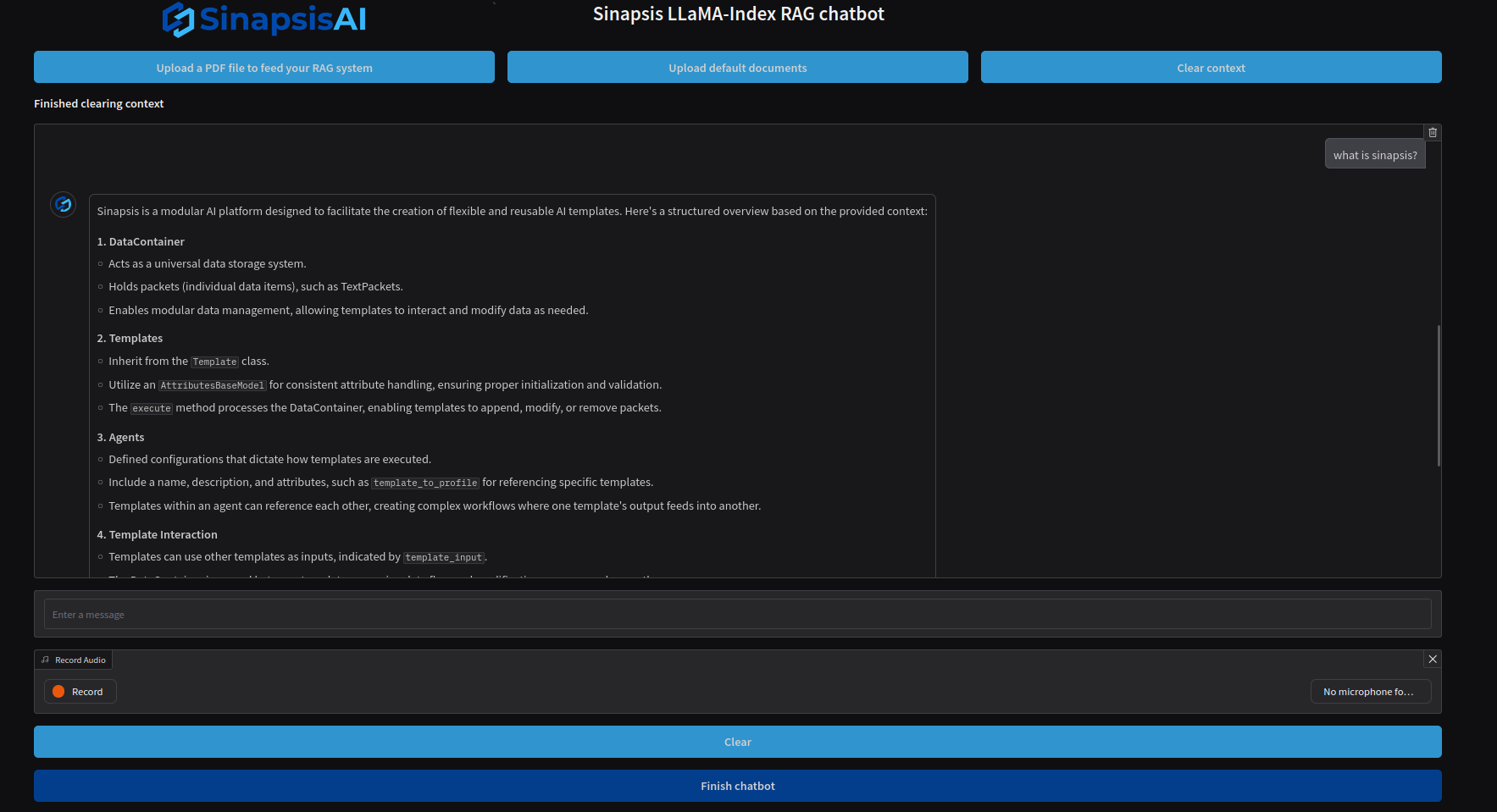 Sinapsis - AI Documentation